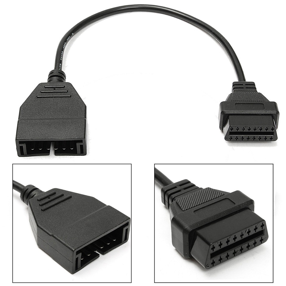 PTC Diagnostic Scanner 12 Pin OBD1 to 16 Pin OBD2 Converter Adapter ...