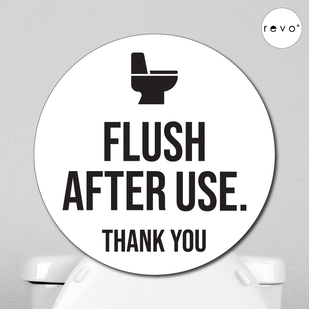FLUSH AFTER USE TOILET SIGN | INSTRUCTION, NOTICE & SAFETY SIGN ...