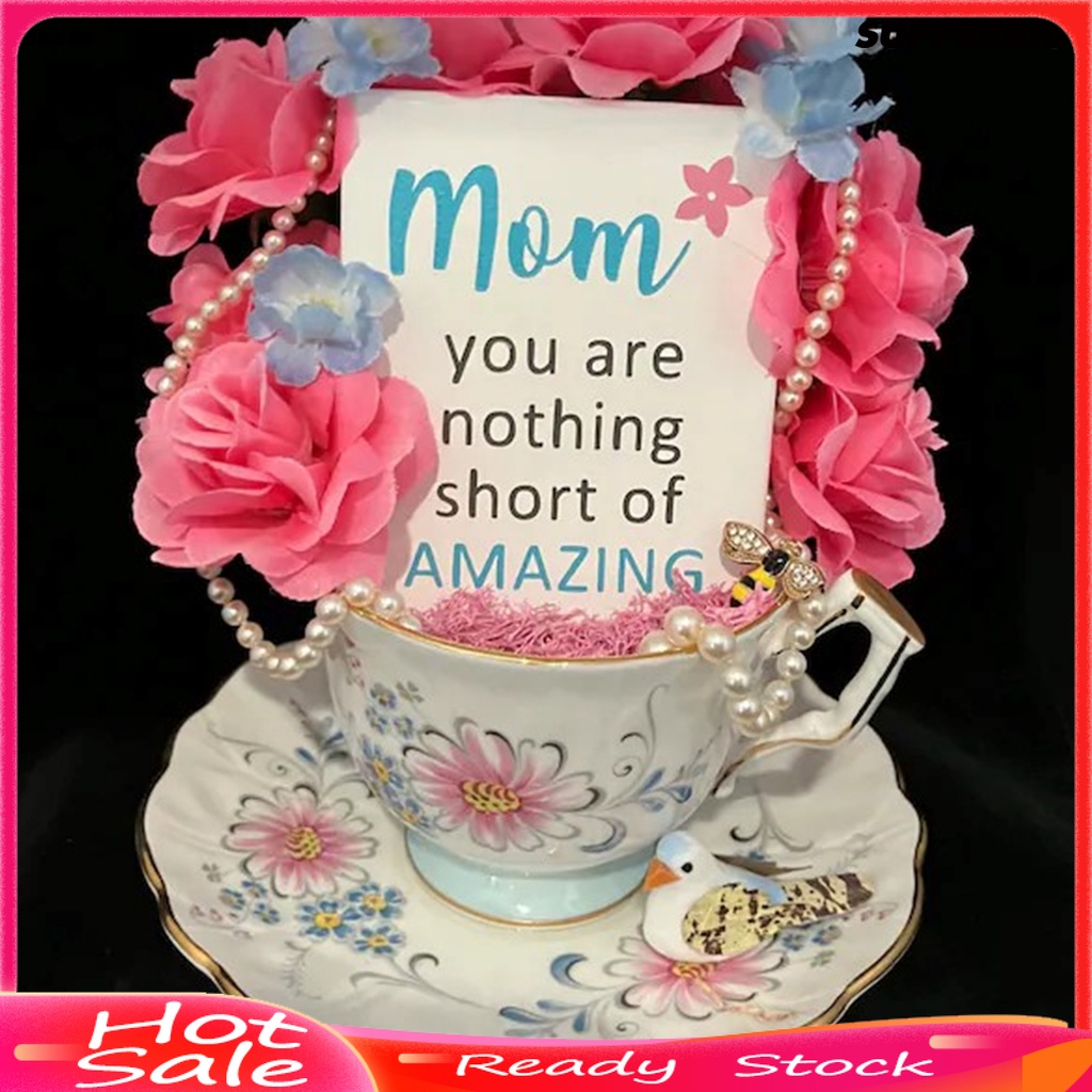 supperbig Mother's Day Mini Wooden Sign Rustic Wood Block Decorative ...