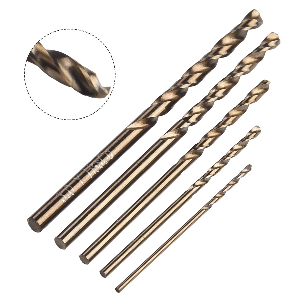 [COD]-5pcs HSS M35 Cobalt Drill Bit 1mm 1.5mm 2mm 2.5mm 3mm used for Stainless Steel | Shopee ...