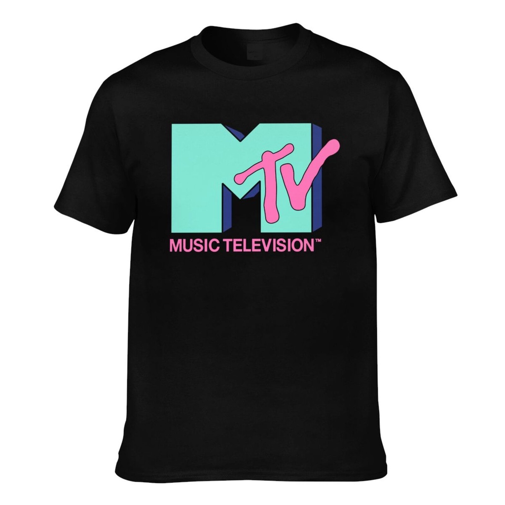 Good Quality Mtv Cyan Music Television Pure Cotton Men'S T-Shirt ...