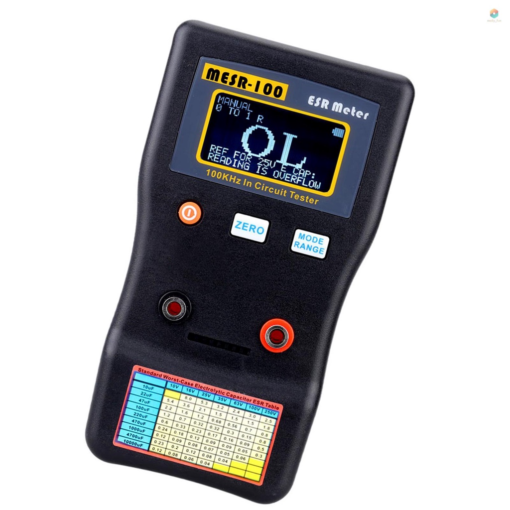 [meily_fun]MESR-100 ESR Capacitance Ohm Meter Professional Measuring ...