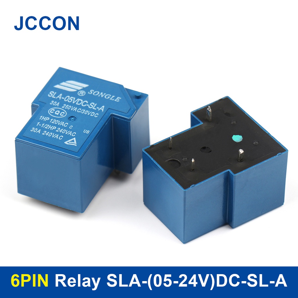 5Pcs Relay 6PIN SLA-05VDC-SL-A SLA-12VDC-SL-A SLA-24VDC-SL-A Relays ...