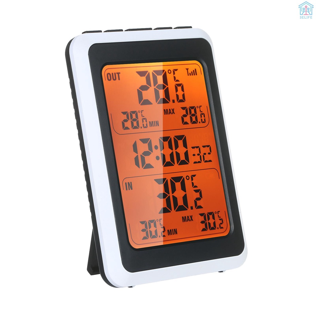 Indoor Outdoor Wireless Thermometer Digital Room Temperature Monitor Up ...