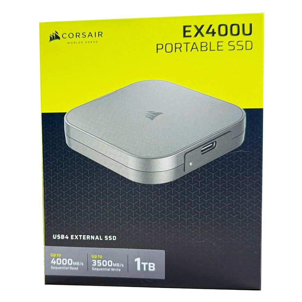 Corsair EX400U 1TB USB4 External SSD (CSSD-EX400U1TB) - USB Type-C, R ...