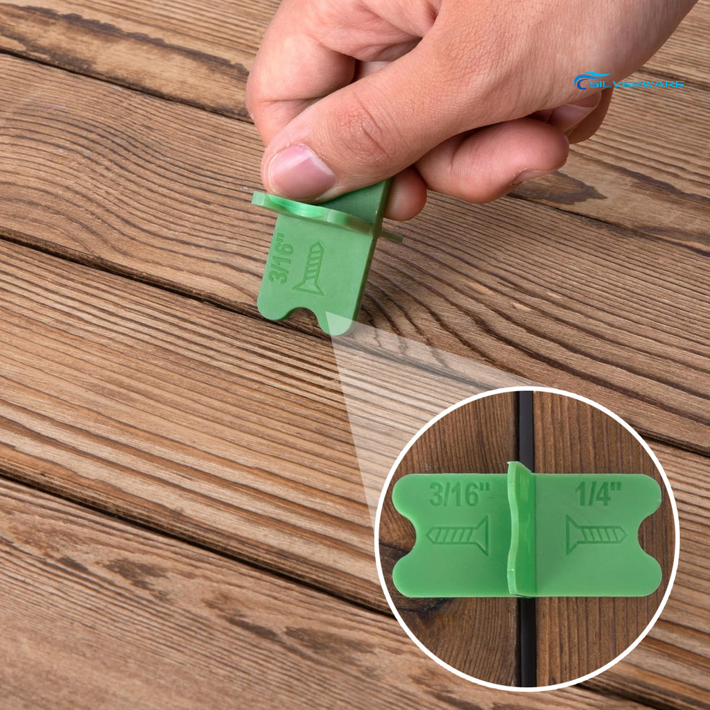 [SILVE] 1/4/8Pcs Deck Spacer Tool 4 Thickness 1/16 1/8 3/16 1/4-Inch ...