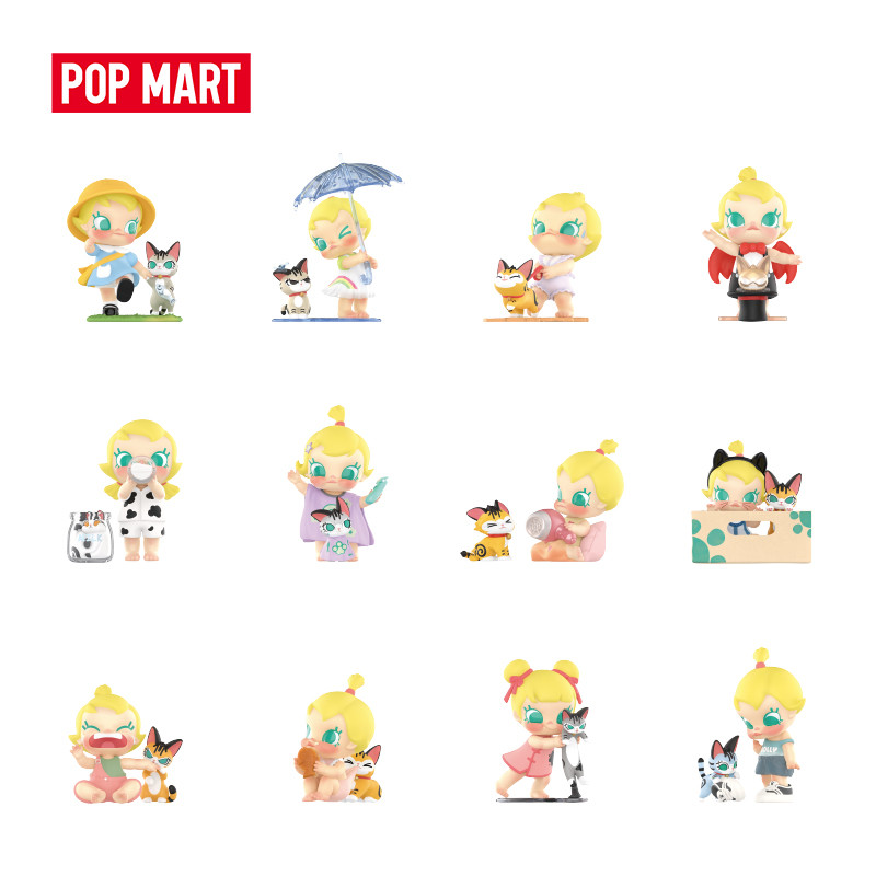 POP MART Baby Molly & Baby Tabby Series Figures Blind Box Action Toys ...