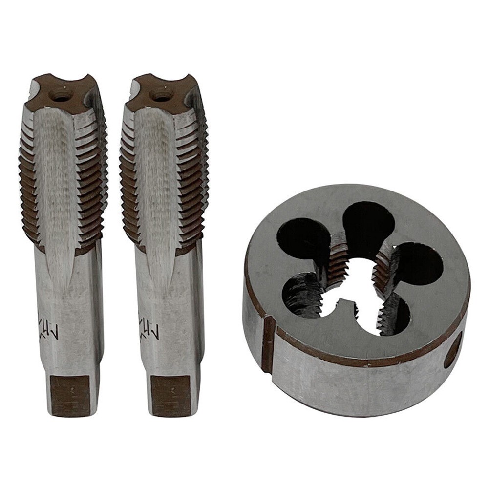 [COD]-HSS M14 x 1.5mm Taper & Plug Tap & M14 x 1.5mm Die Metric Thread ...