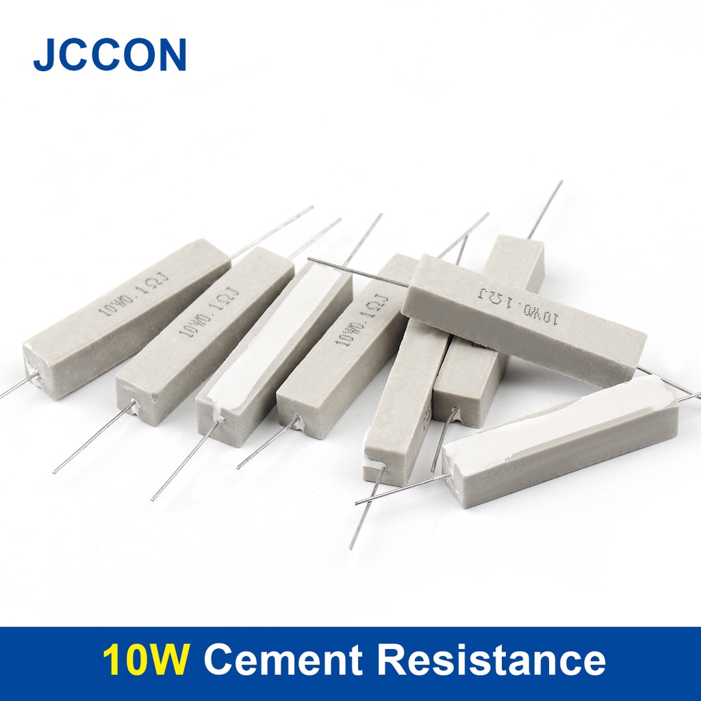 10Pcs 10W Cement Resistor 5% 0.1R~10K 0.1R 0.15R 0.22R 0.25R 0.33R 0 ...