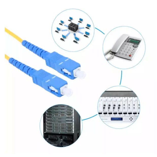 Allan 10m Fiber Optic Cable PLDT router extension Jumper Cable SC/UPC ...