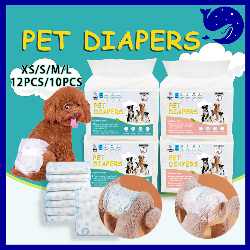Dog Diapers Disposable diaper pet diaper diaper for dog Female/Male ...