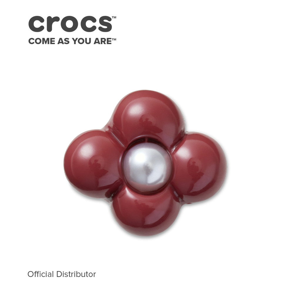 Crocs Jibbitz™ Charm Expressive Floral Maroon | Shopee Philippines