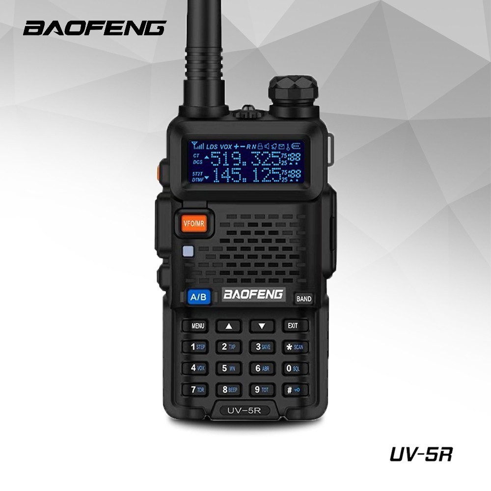 Baofeng UV-5R VHF/UHF Dual Band Two-Way Radio (Black) | Shopee Philippines