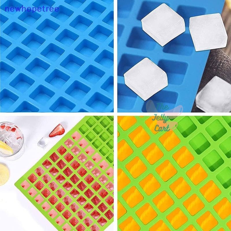 126-Cavity Mini Pastillas Ice Cube Silicone Chocolate Mould Square Cake ...