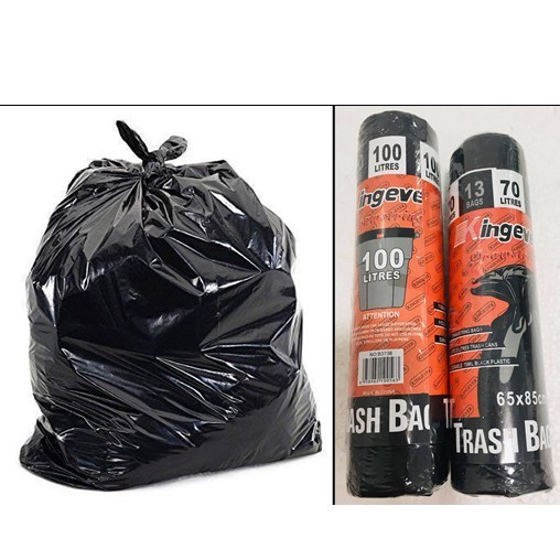 Trash$jrBags|wm|Disposable Garbage Bag Black Thick{c