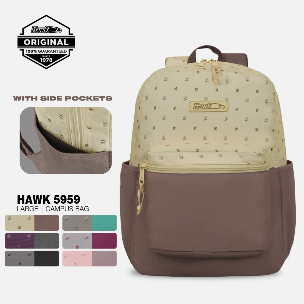 Hawk 5959 Backpack with Side Pocket | Shopee Philippines