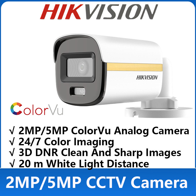 Hikvision 2MP/5MP ColorVu Audio Fixed Mini Bullet CCTV Camera IP67 ...