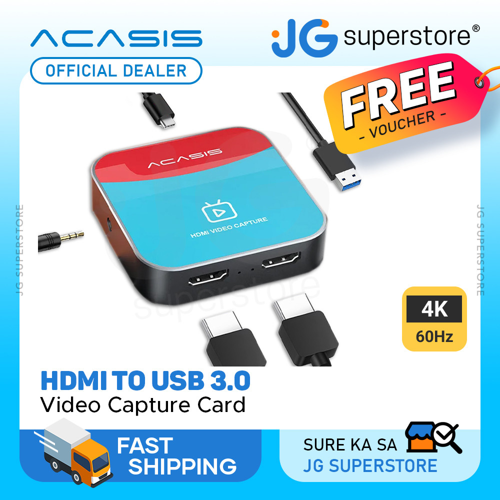 ACASIS VC-003 PRO 2 in 1 Docking Station 1080p 60fps HDMI Video Capture ...