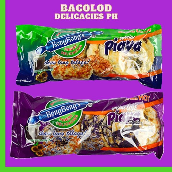 BACOLOD DELICACIES PH Bongbong’s Piaya 10’s (380g) (Plain/Ube ...