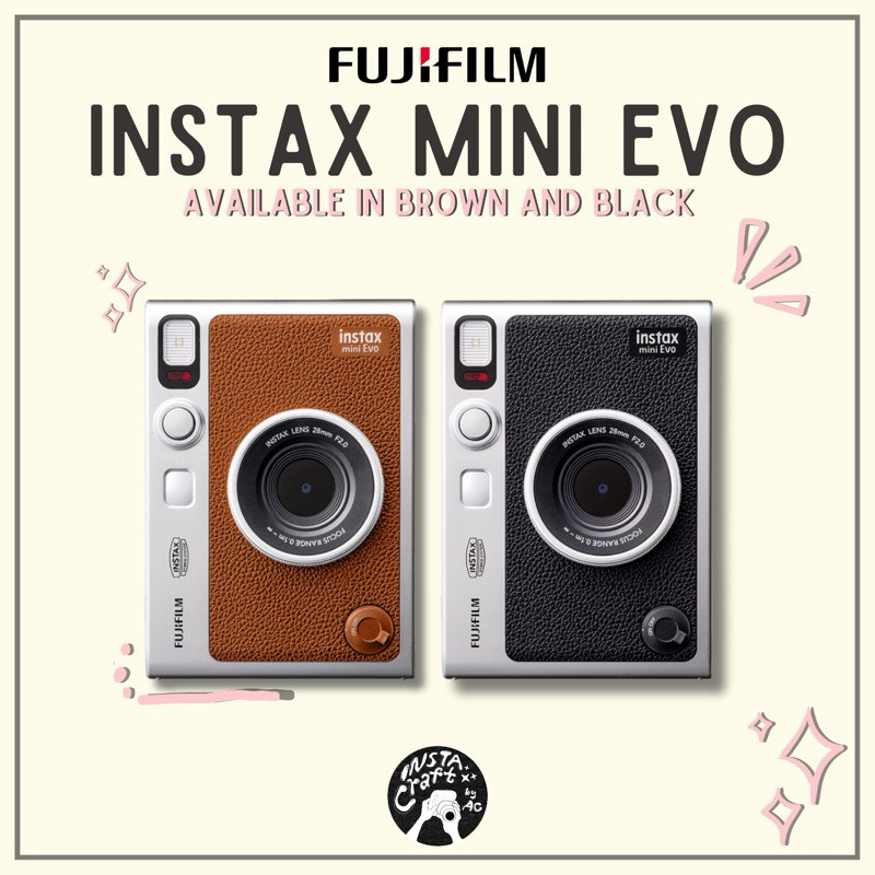 FUJIFILM INSTAX MINI EVO CAMERA WITH FILMS ETC | Shopee Philippines