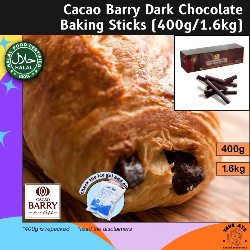Cacao Barry Dark Chocolate Baking Sticks (400g/1.6kg) | Shopee Philippines