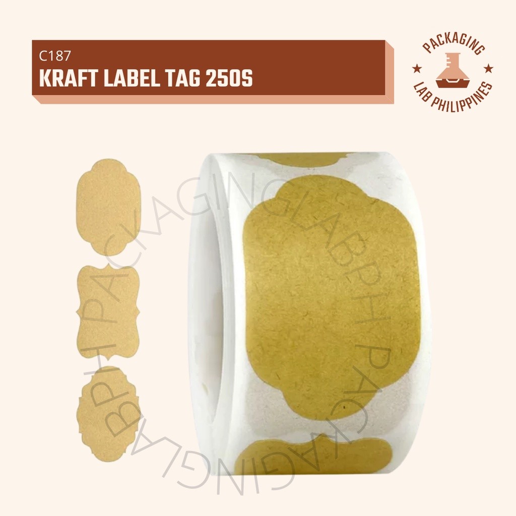 Kraft Label Tag Label Stickers (WRITEABLE) Organizing Sticker Labels ...