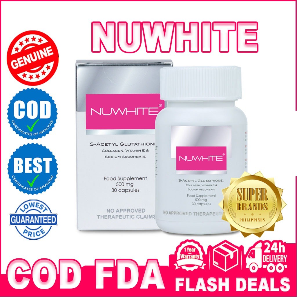 30/Sc|Capsules_Jw+NUWHITE S Acetyl Glutathione Premium Formula Glutagen ...