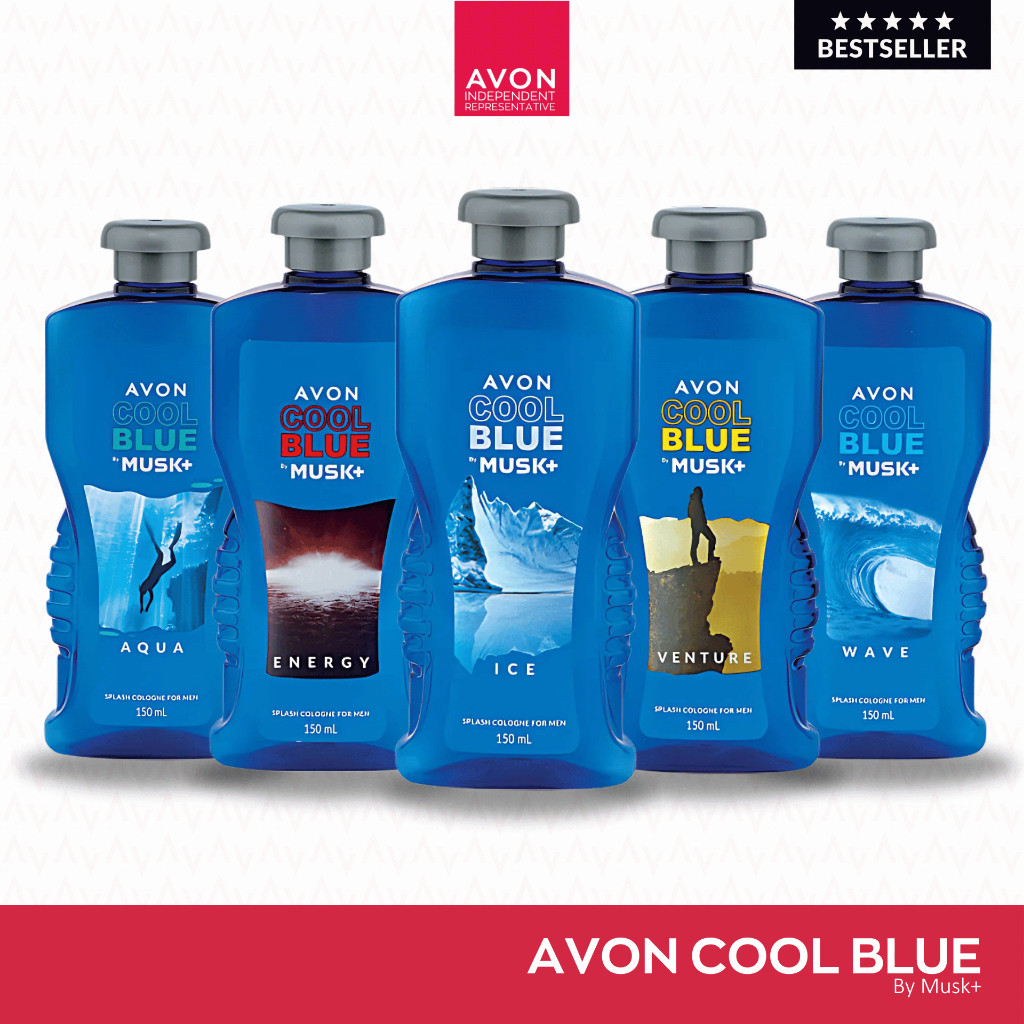 AVON Cool Blue by Musk+ Splash Cologne 150ml | Shopee Philippines