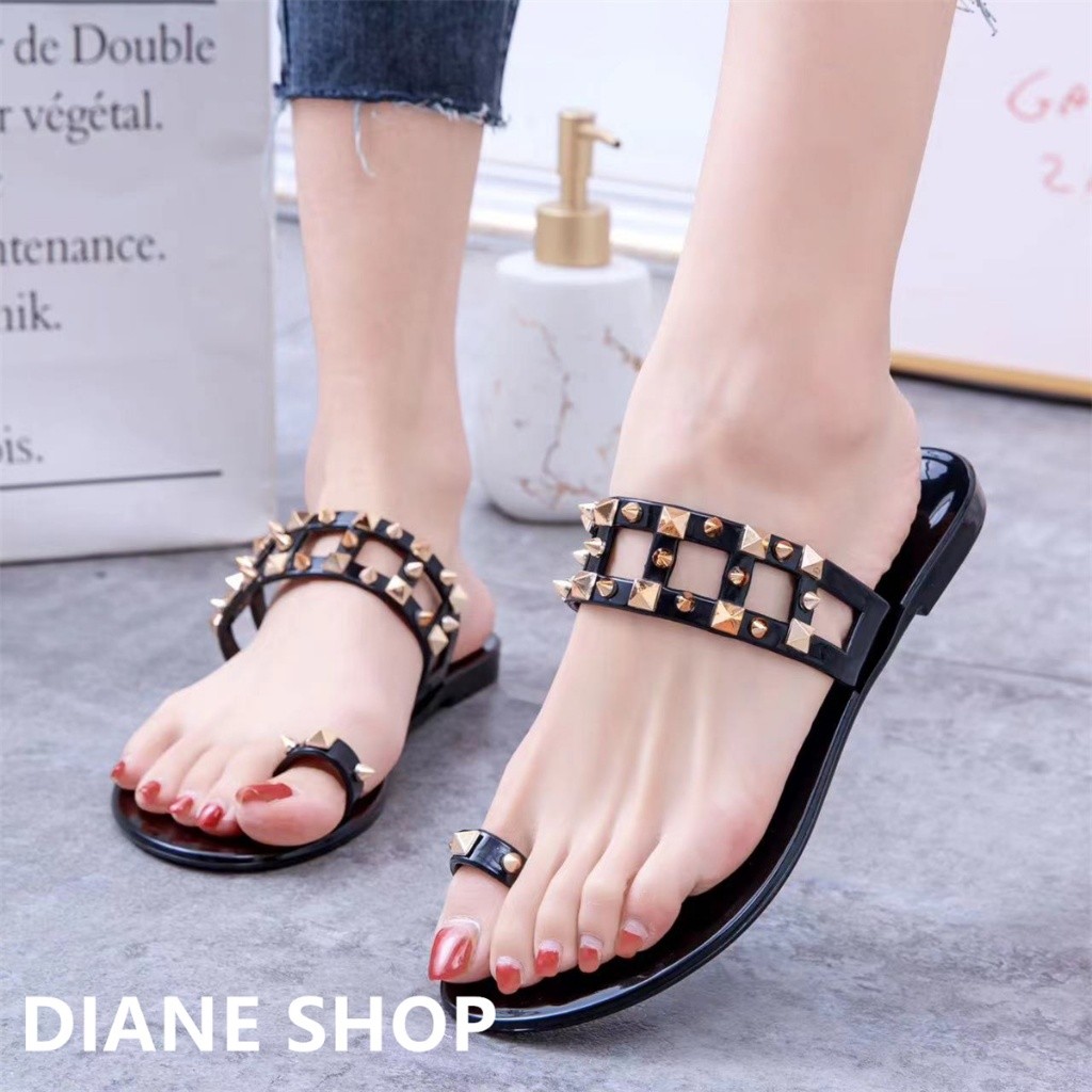 New Women's flat sandals rubber non-slip sole versatile and stylish ...