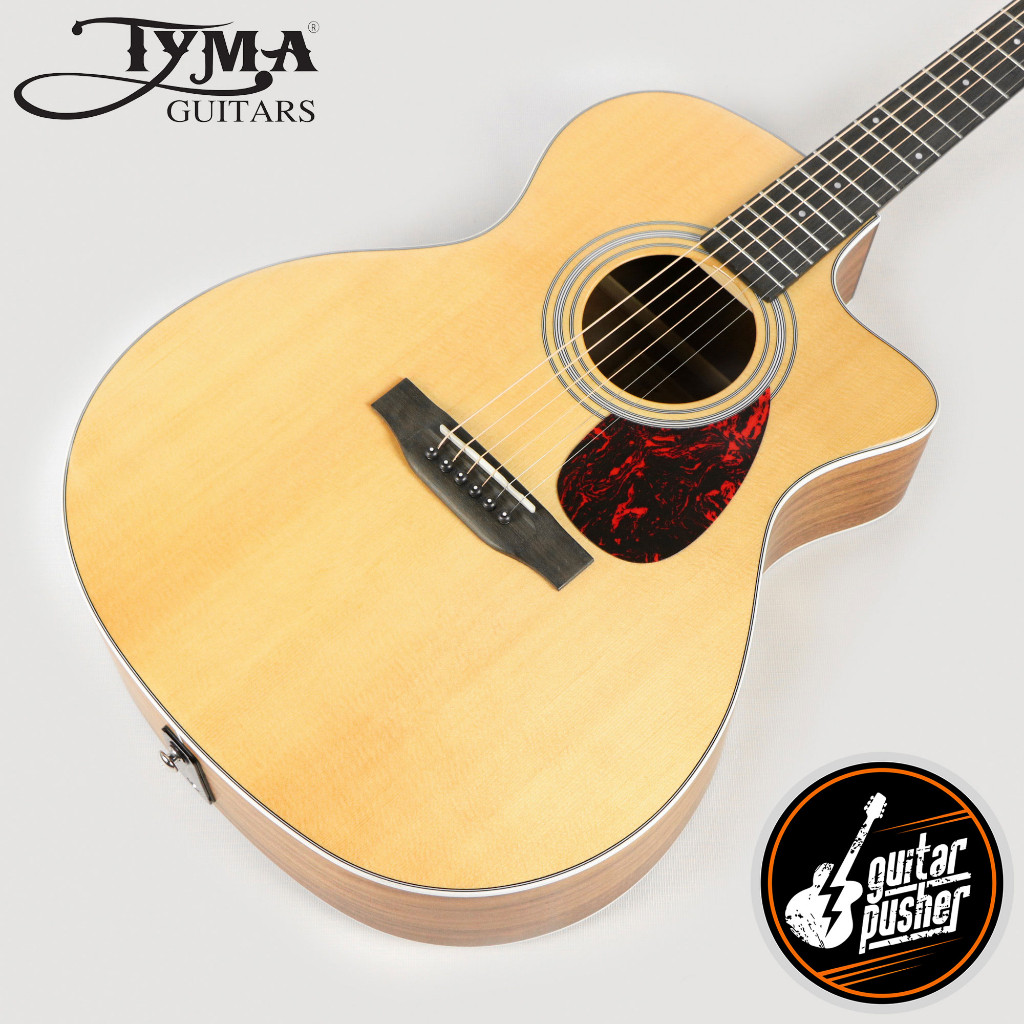 Tyma TG-12 Solid Sitka Spruce Top Rosewood Grand Auditorium Acoustic w ...