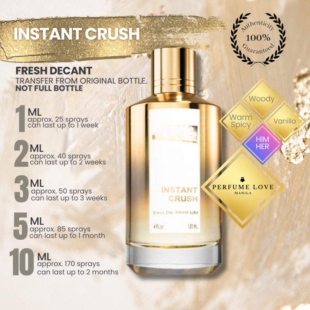 PERFUME DECANT Mancer a Instant Crush (Baccarat 540 Dupe) | Shopee ...