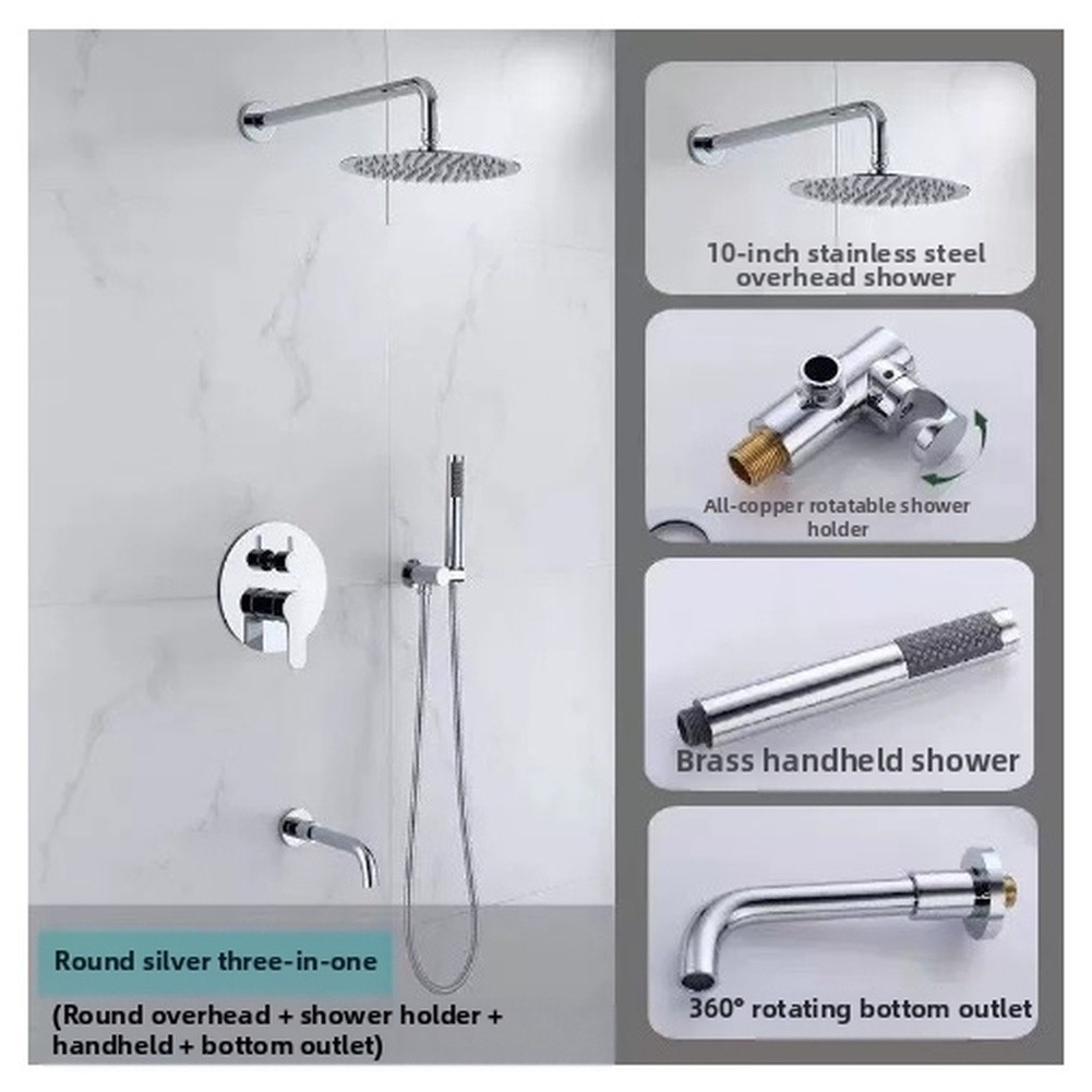 ULTRA|Recessed Wall Mounted Shower Panel Set with Concealed Box ...