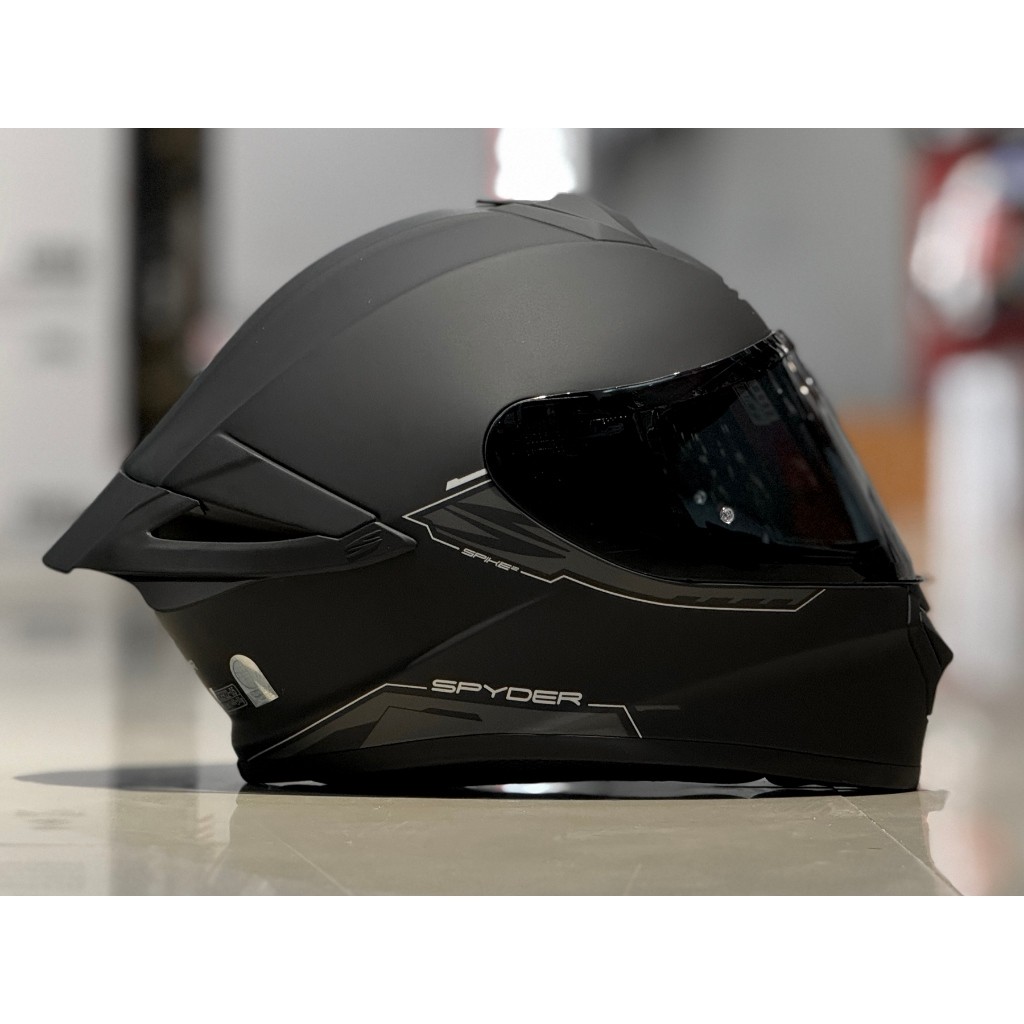 Spyder Spike 2 V2 Full Face Single Visor Helmet for Motorcycle (Free ...