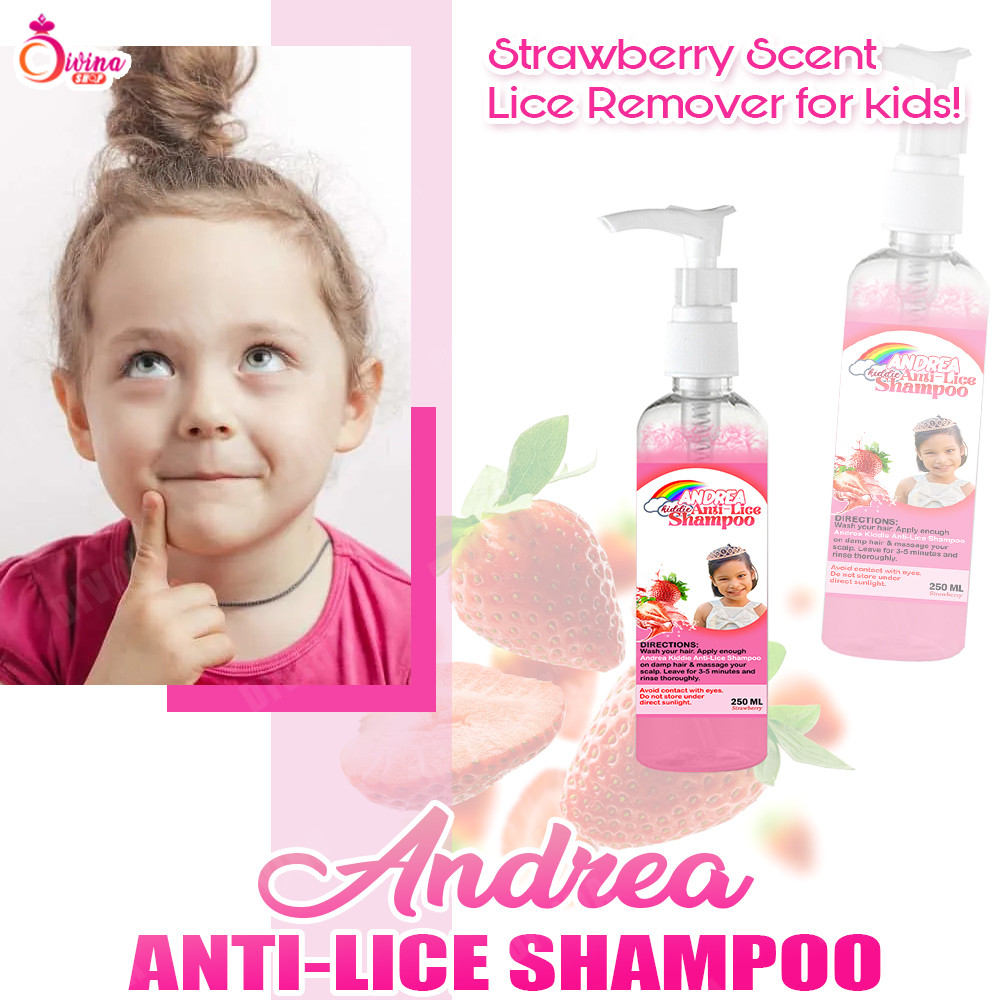 Andrea Anti-Lice Kiddie Shampoo Strawberry 250ml ( PANG ALIS KUTO AT ...