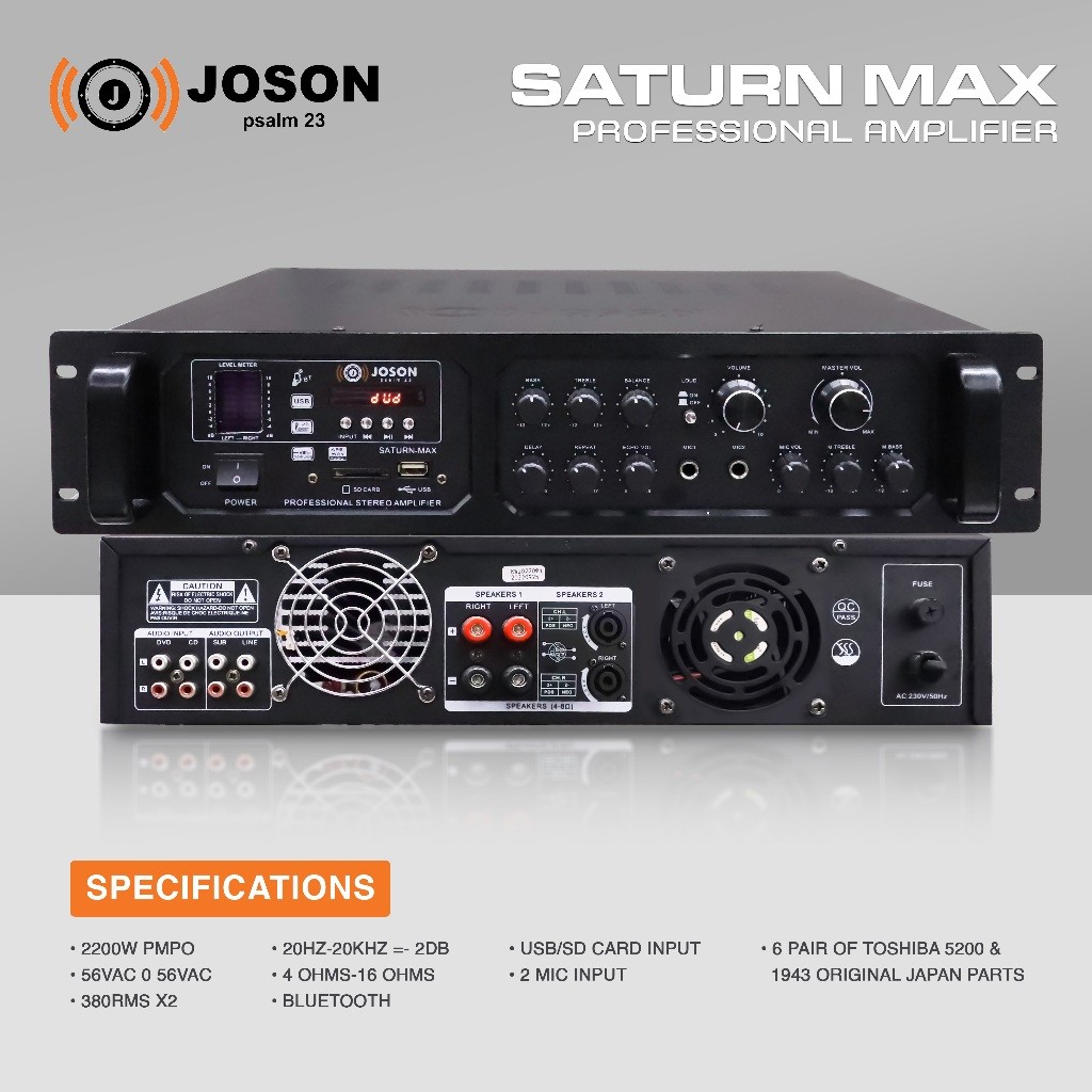 Joson SATURN MAX Integrated Professional Amplifier | Shopee Philippines