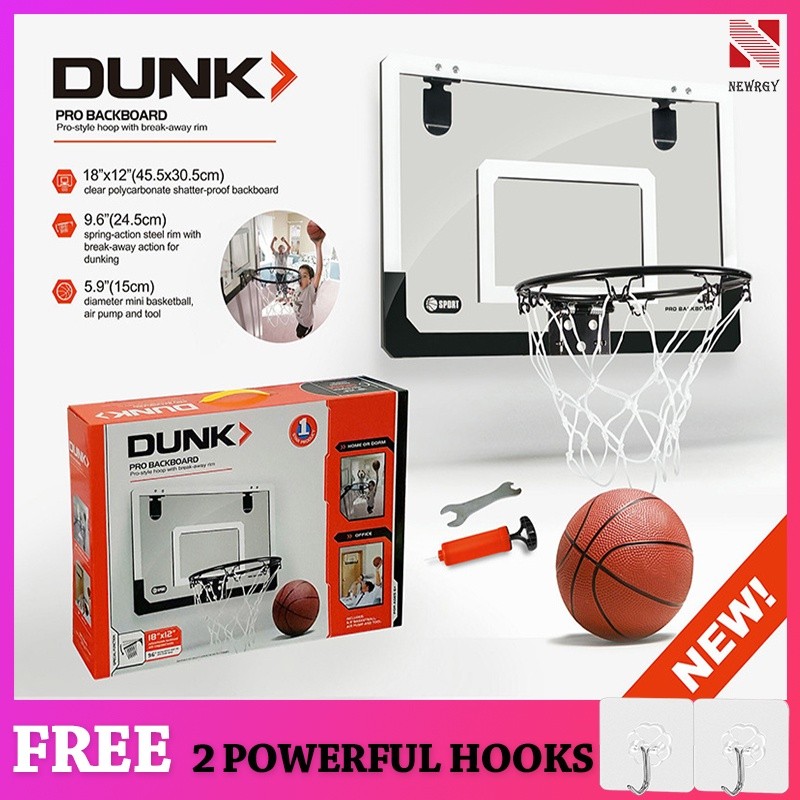 Transparent Hanging Door Basketball Board Punch-free Mini Basketball ...