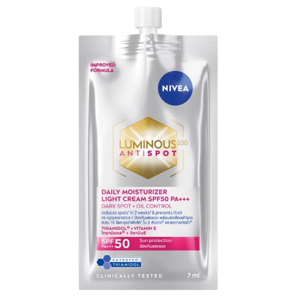 Nivea Luminous Antispot Spf50 Pa+++ Daily Moisturizer Cream 7Ml ...