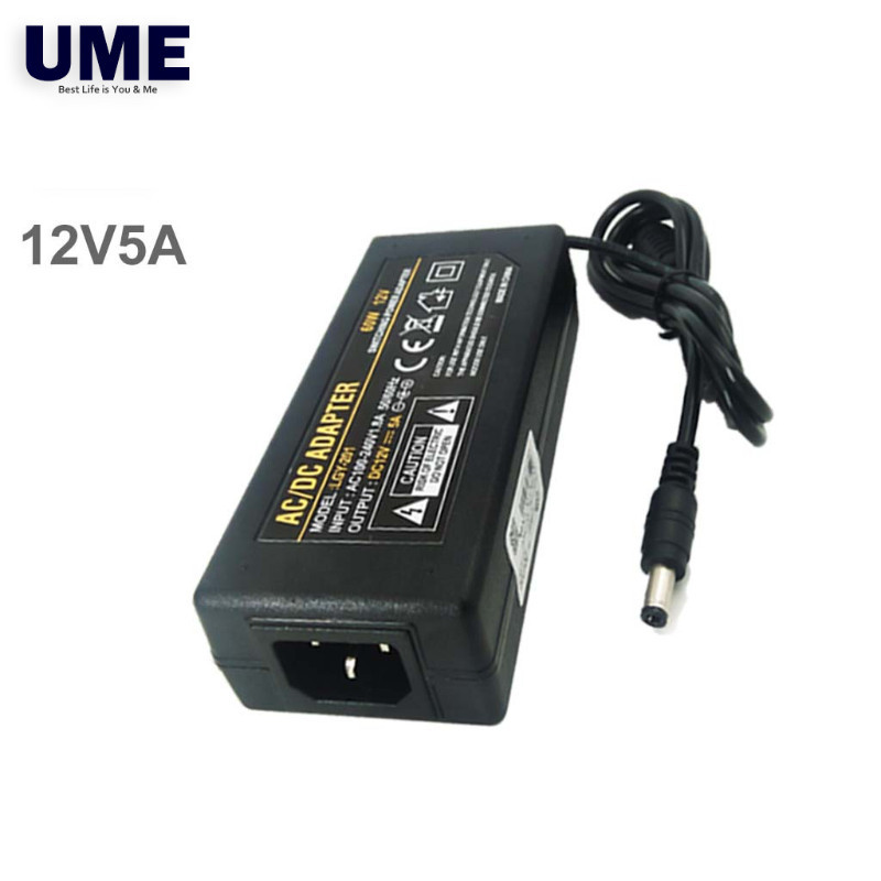 UME DC 12V 5A CCTV Camera DVR Power Supply Adapter COD PB1205 | Shopee ...