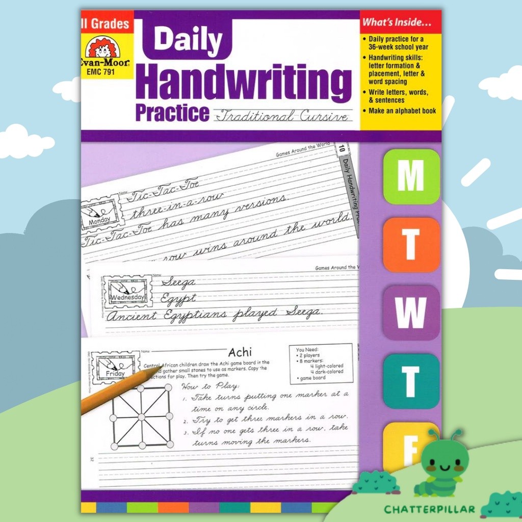 Daily Handwriting Practice (Traditional Cursive) | Shopee Philippines