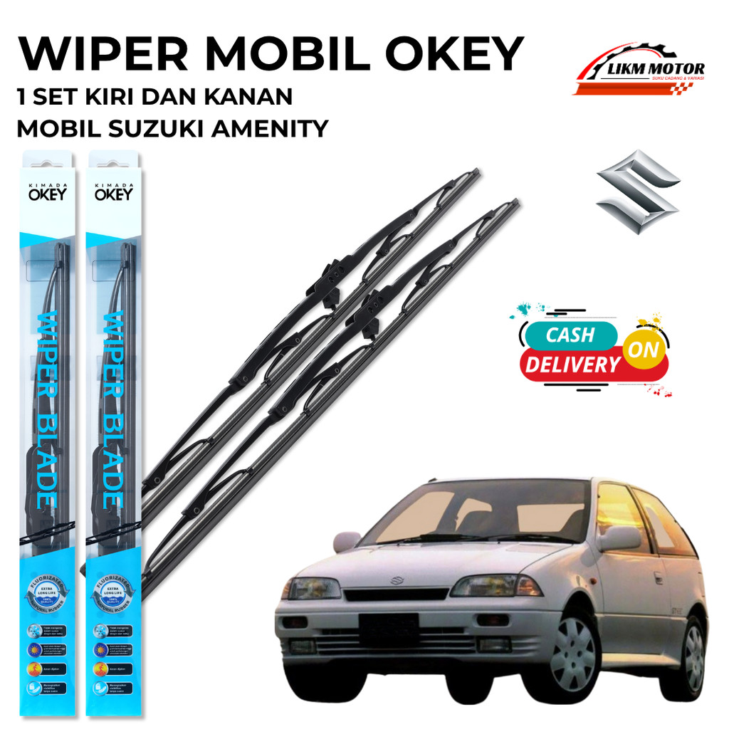 Wiper Blade SUZUKI Amenity Car Windshield Cleaning Iron Frame 1 Set ...
