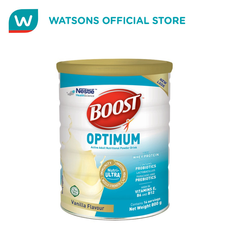 BOOST Optimum Adult Nutritional Powdered Milk Vanilla 800G | Shopee ...