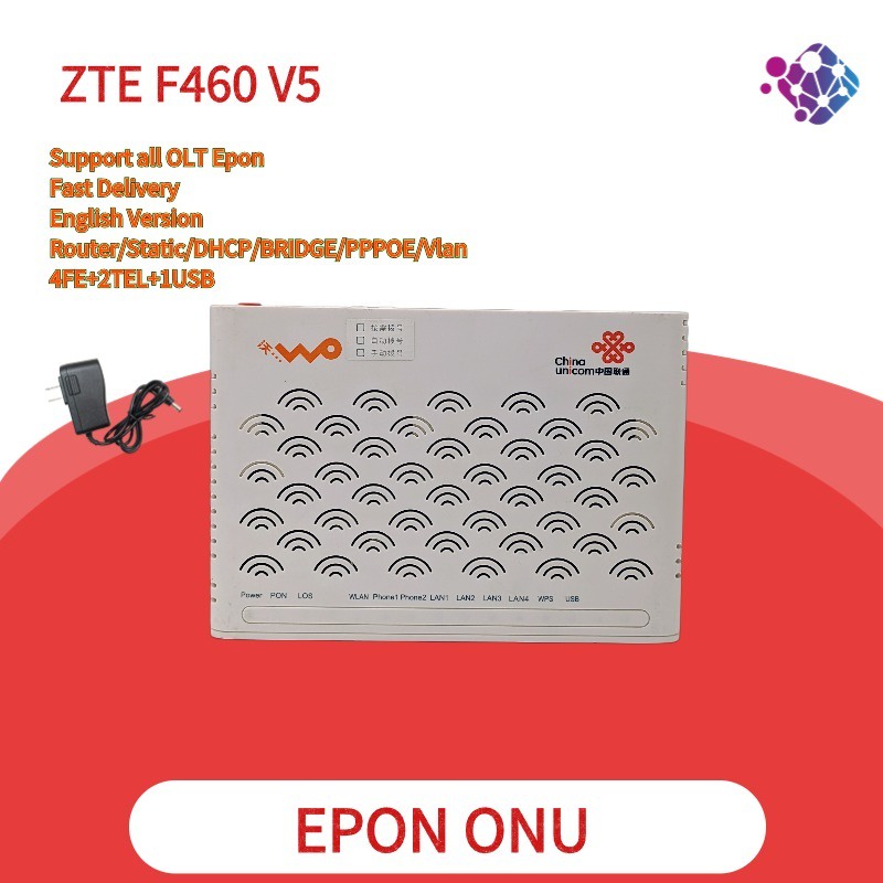 ZTE WIFI Modem EPON ONU F460 V5 ONT OLT English Version Second Hand ...