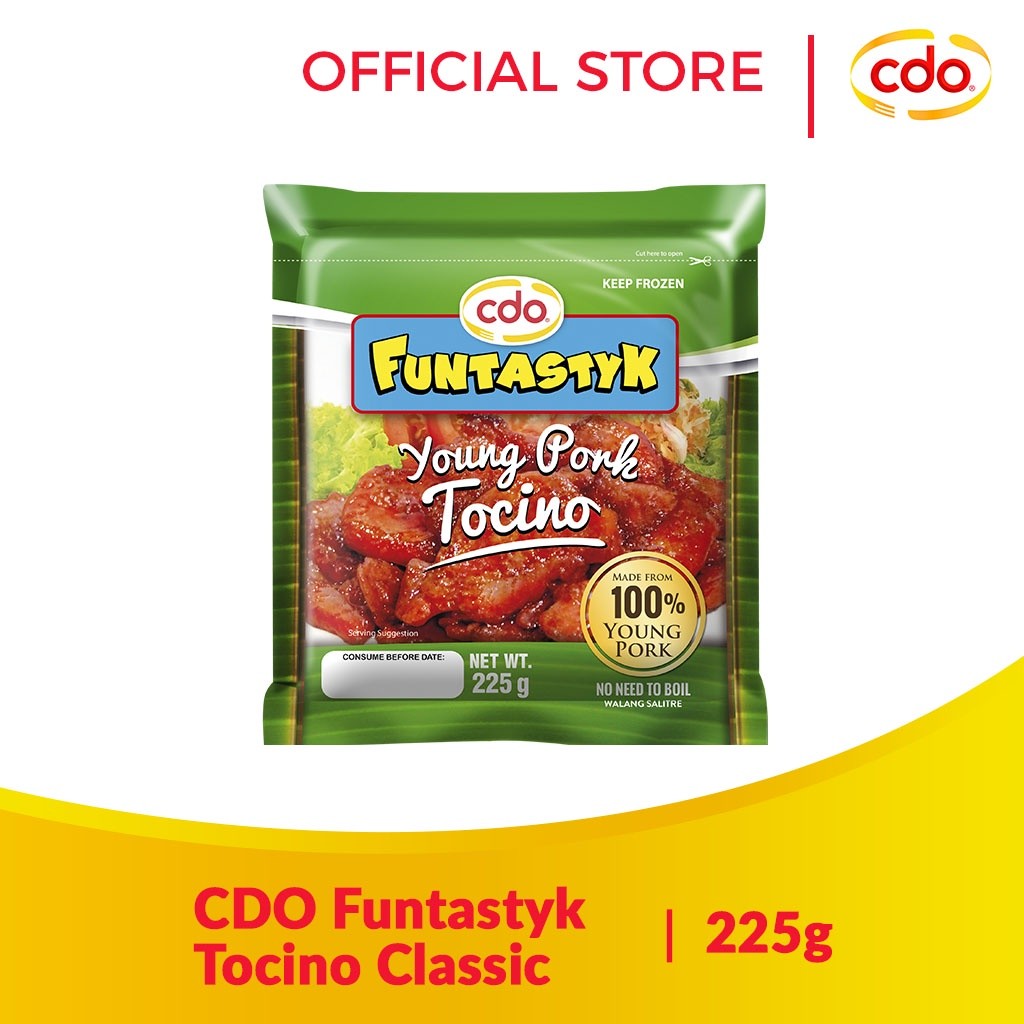 CDO Funtastyk Young Pork Tocino 225g | Shopee Philippines