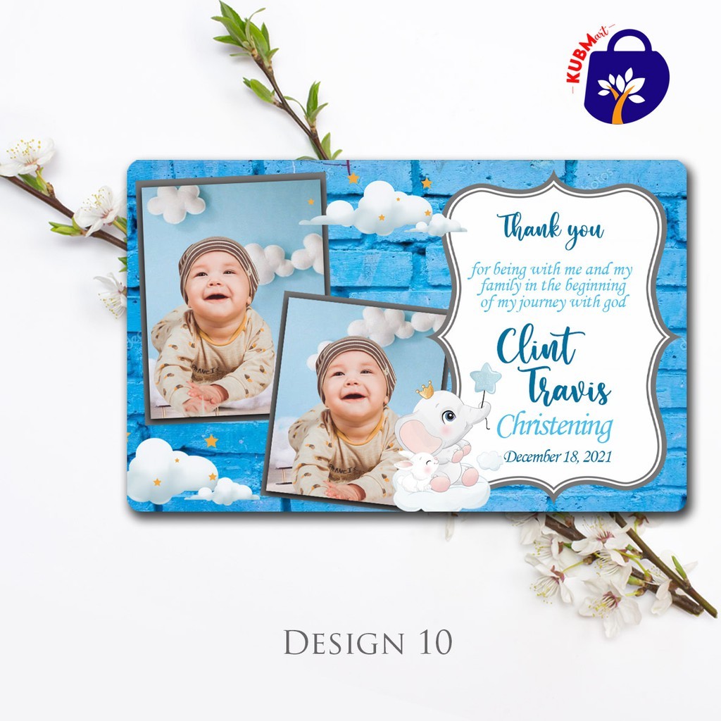 Baptism Boy Ref Magnet Souvenir | Blue Christening | Birthday | Wedding ...
