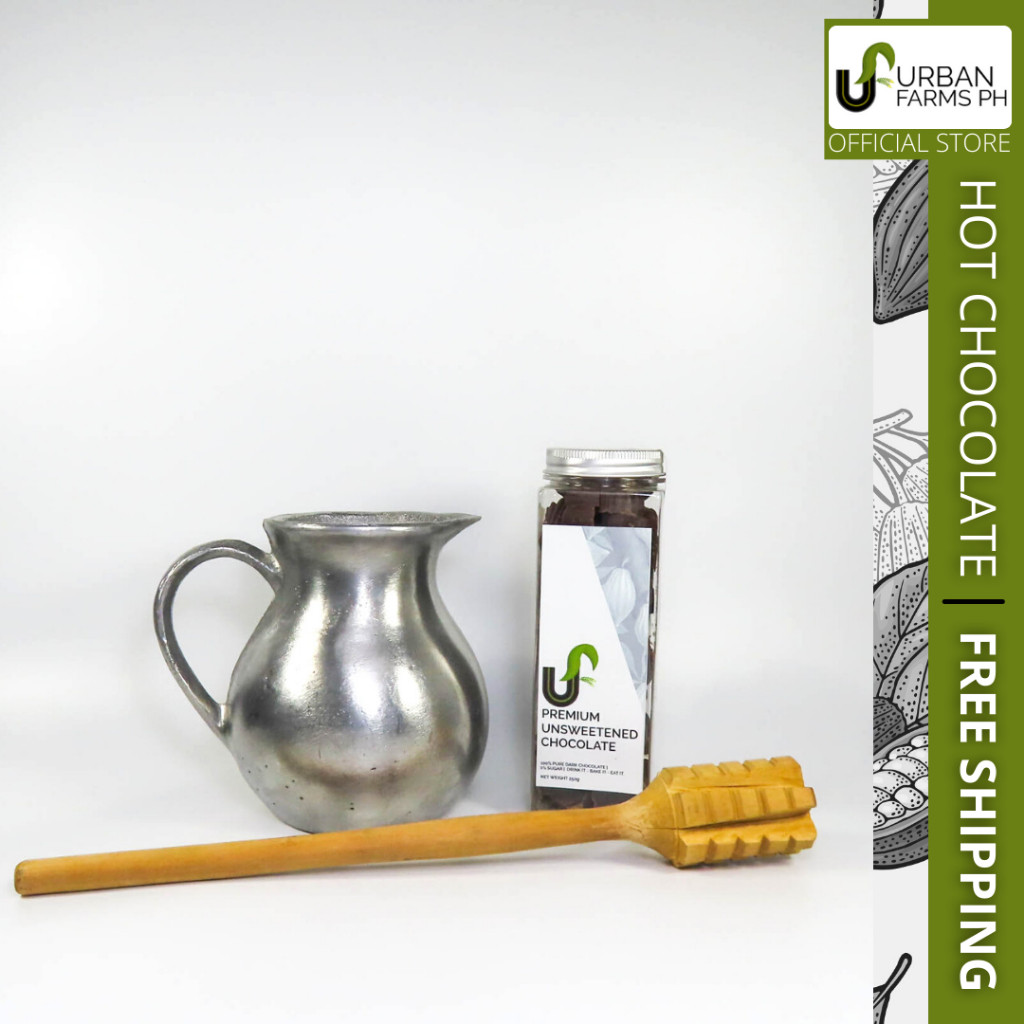 Hot Chocolate Set: Tsokolatera de Batirol (w/free Molinillo) & Premium ...