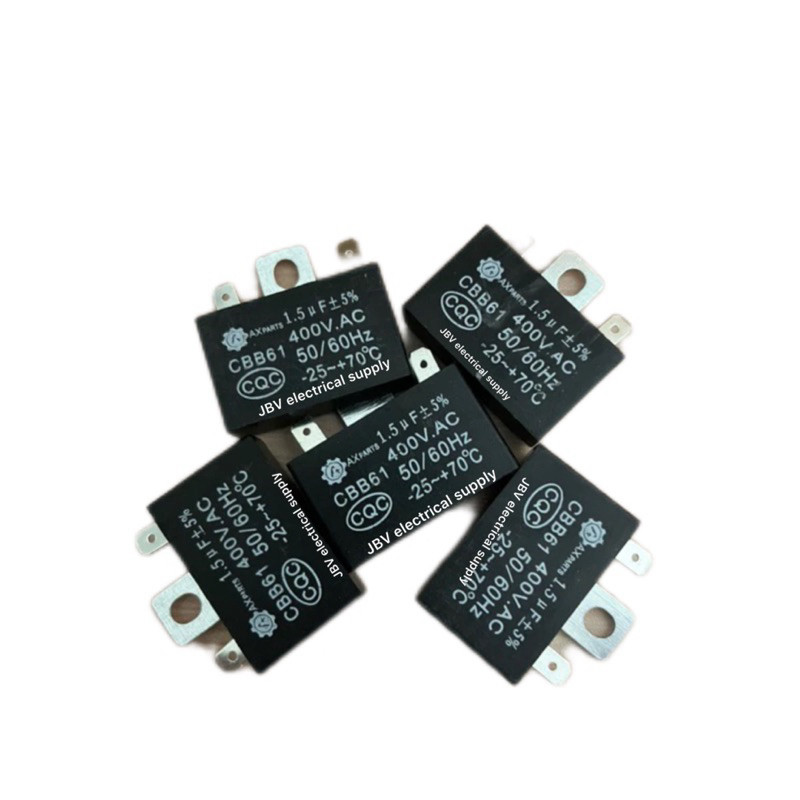 ELECTRIC FAN CAPACITOR 1.5 / 2uF 400v Terminal type | Shopee Philippines