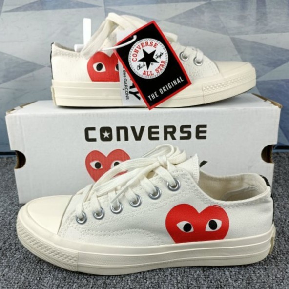 CONVERSE X PLAY SNEAKER CDG AND CASUAL WITH HEART CLASS A SHOES FOR ...
