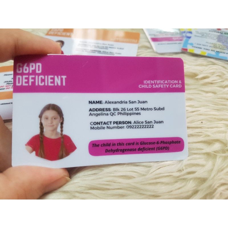Safety & ICE ID Cards for Children or People w/Special Needs Autism ...