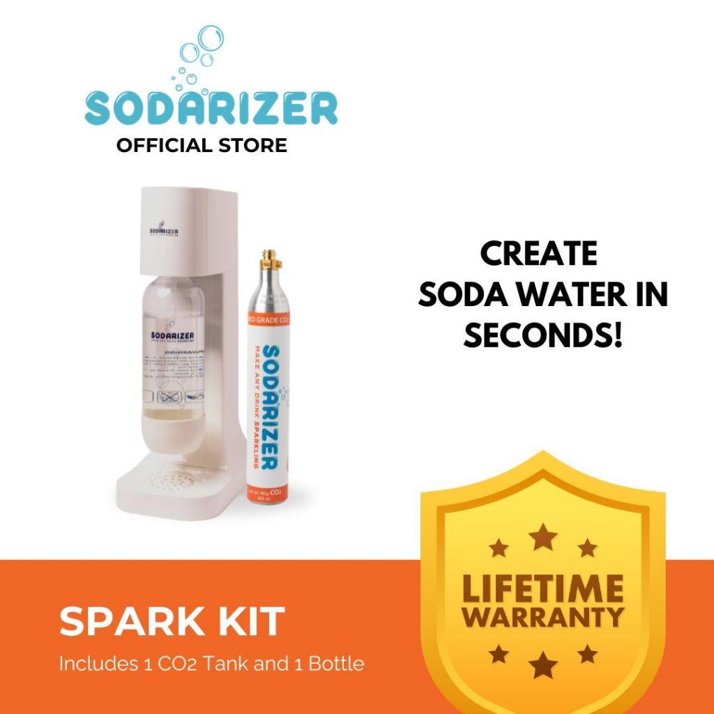 Sodarizer Spark Kit Soda Maker Sparkling Water Maker Machine with CO2 ...