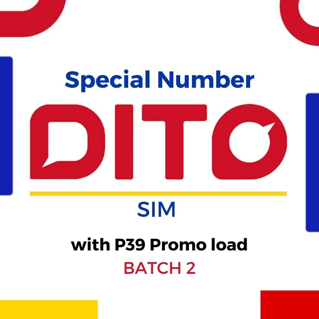 DITO Special Number Sim - Batch 2 | Shopee Philippines